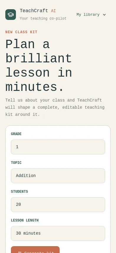 TeachCraft AI