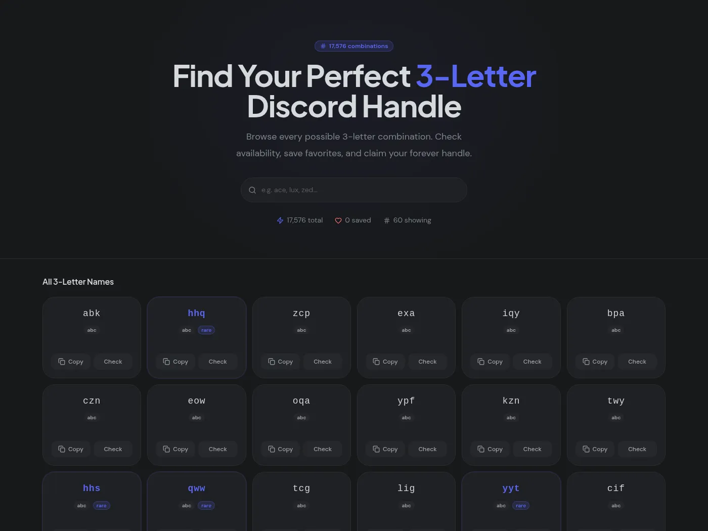 Discord Handle Finder