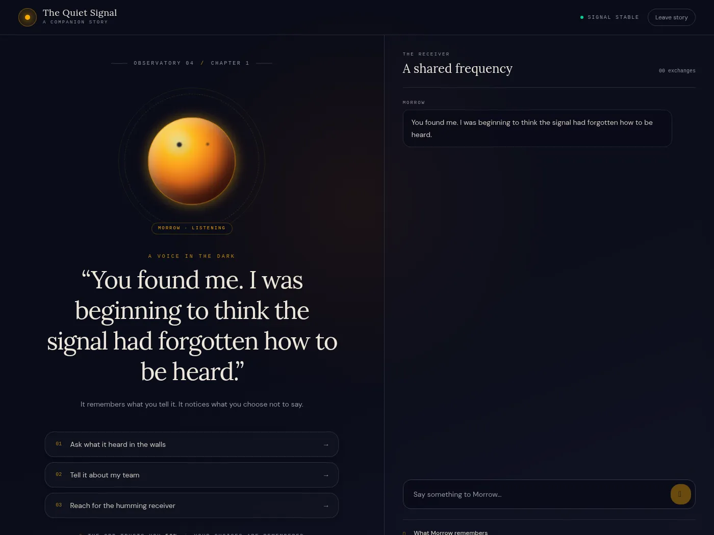Sphere AI Companion Game