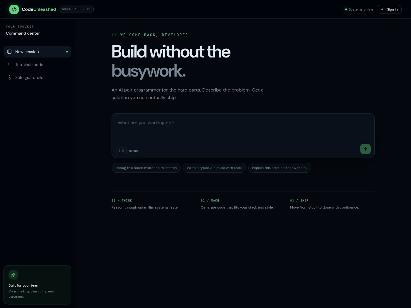 CodeUnleashed AI Assistant