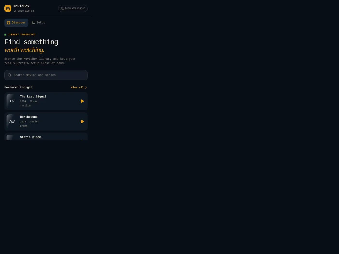 MovieBox Stremio Add-on