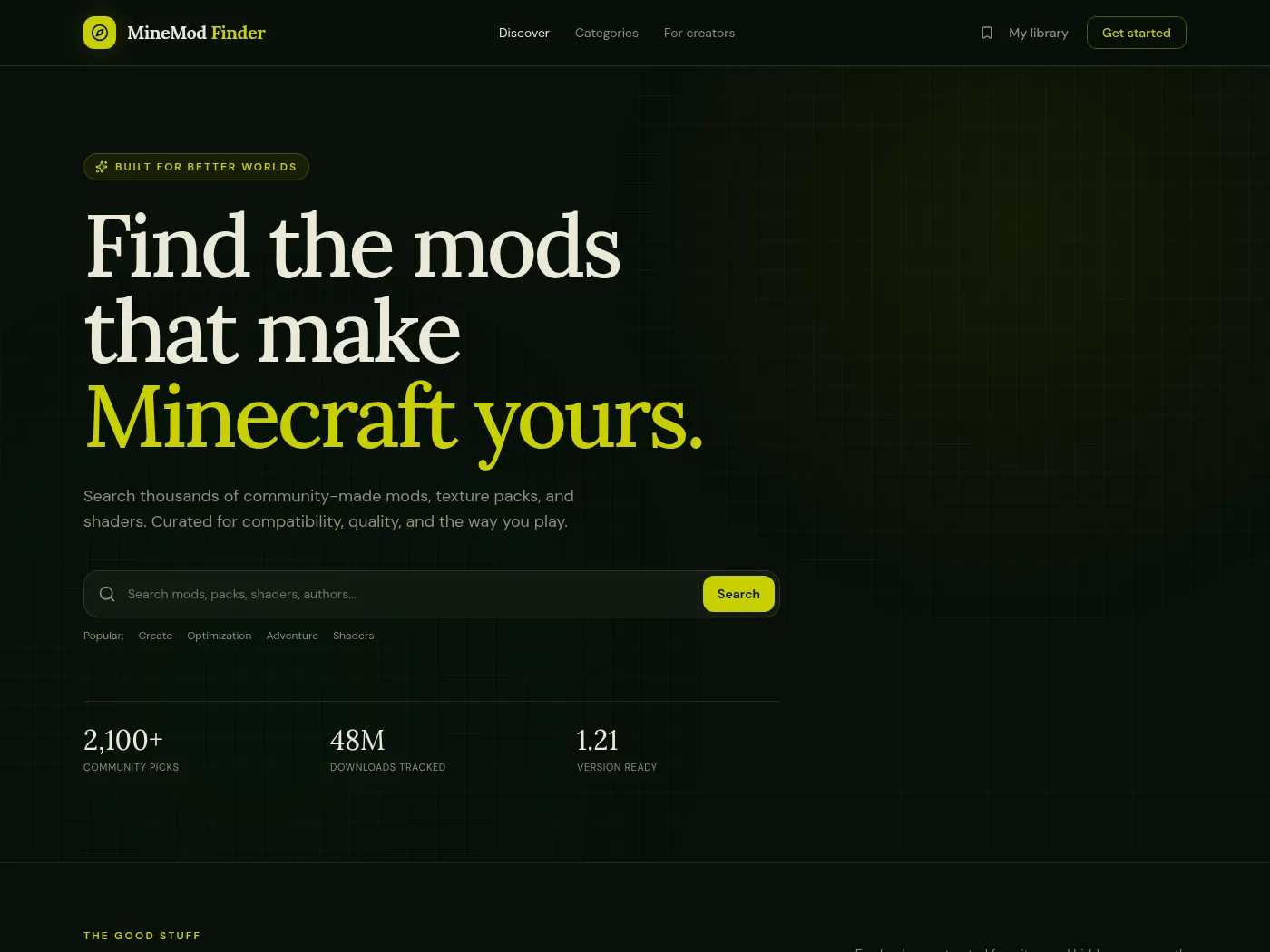 MineMod Finder