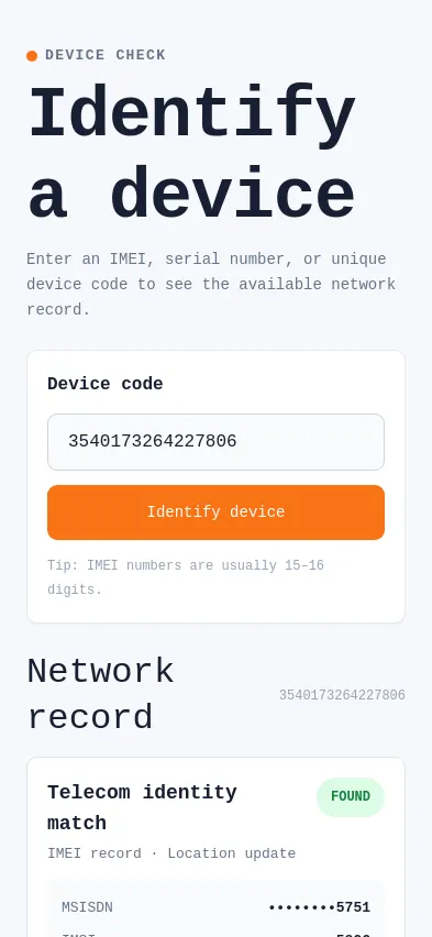 Device Identifier App