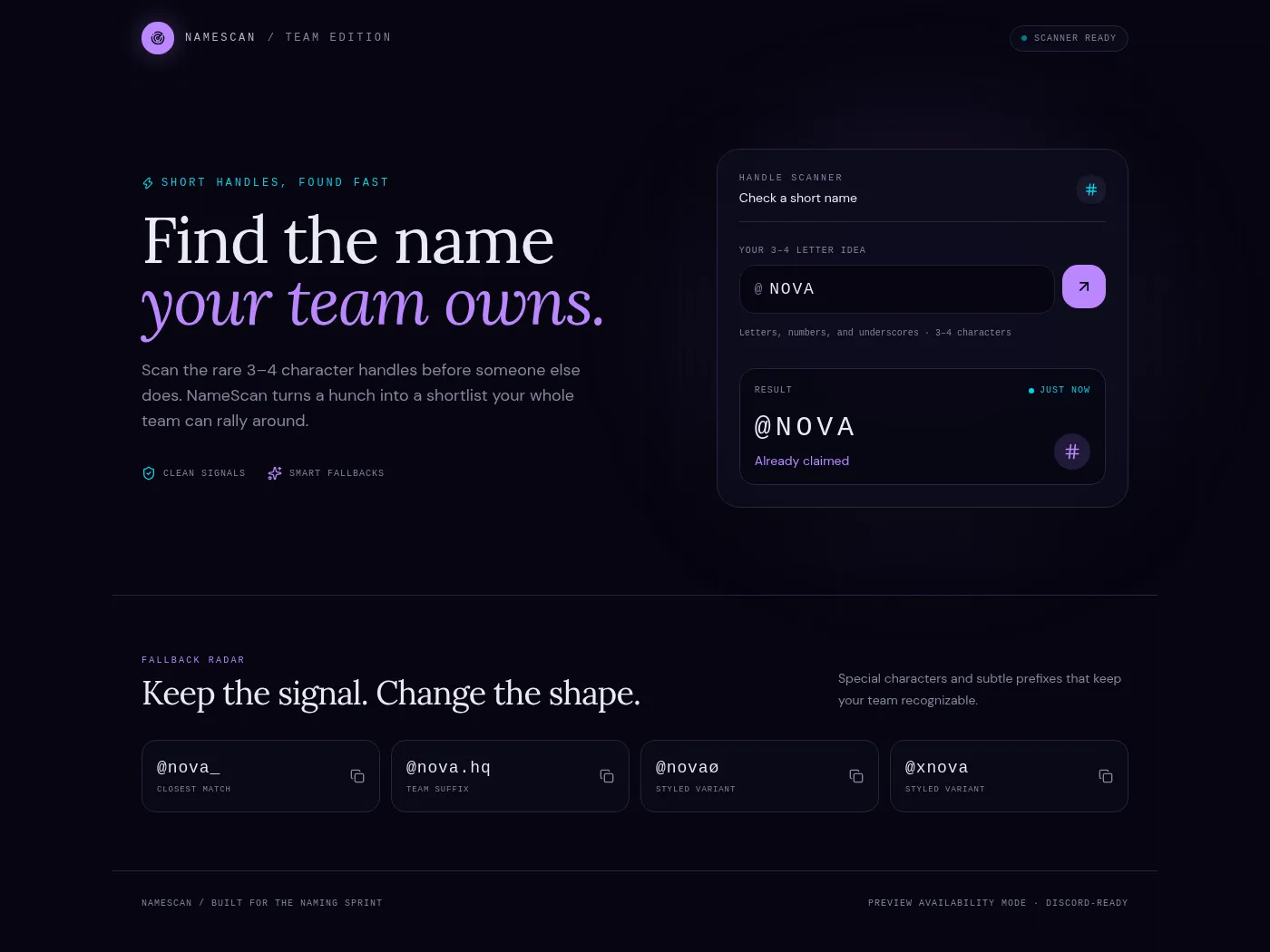 Discord Name Scanner