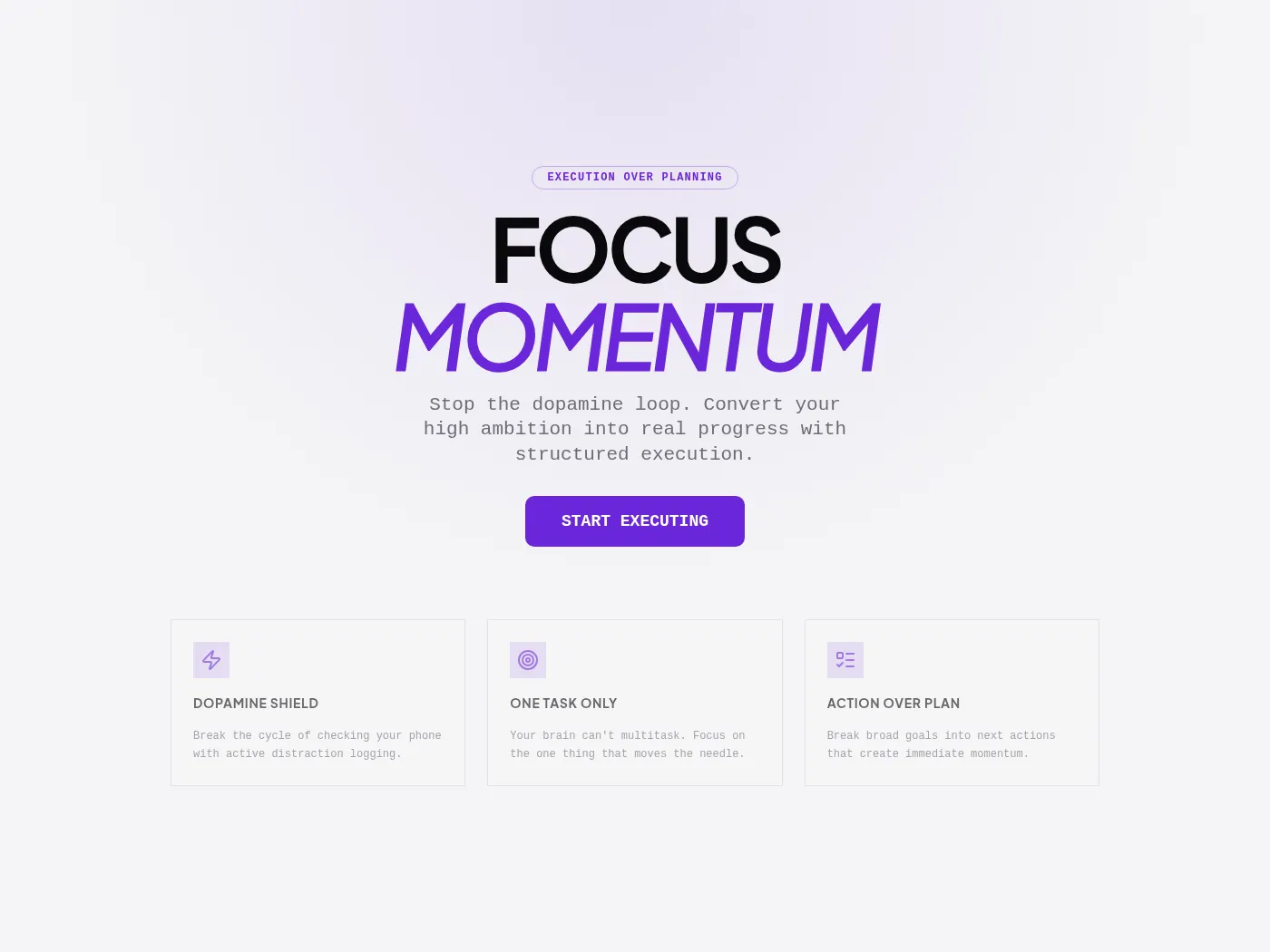 Focus Momentum App