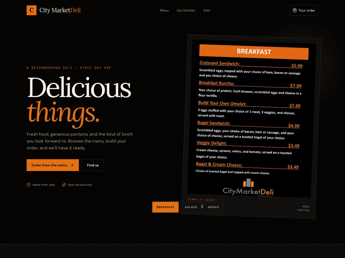 Deli Order Hub