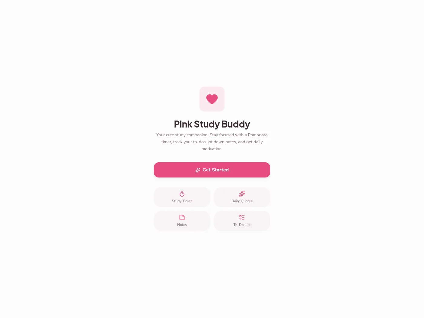 Pink Study Buddy