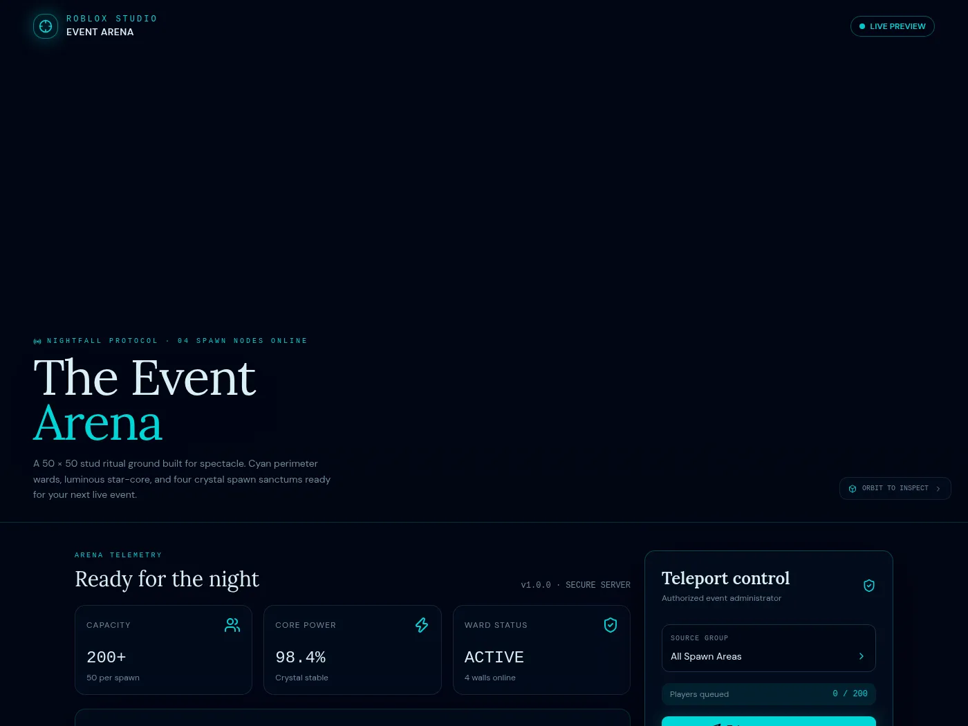 Roblox Event Arena