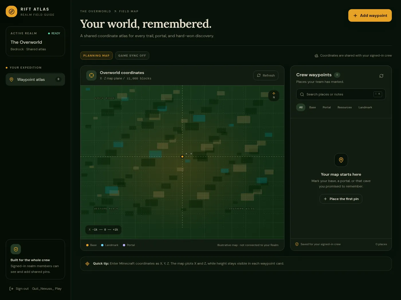 Journey Map Bedrock