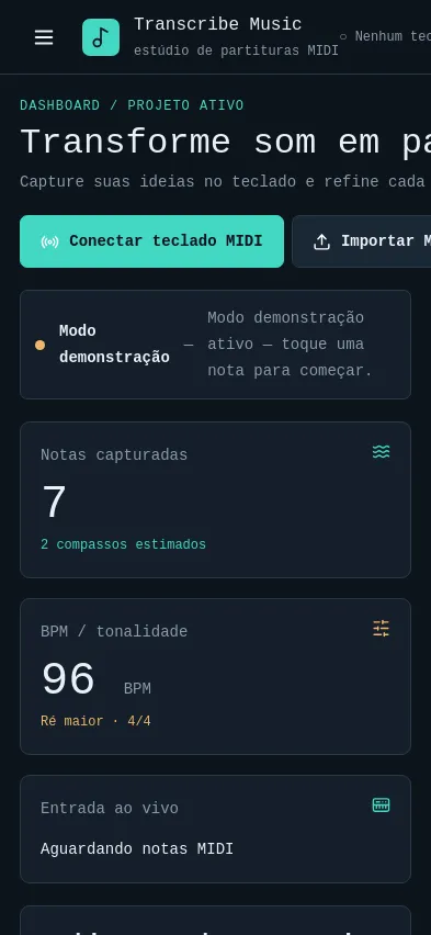 Transcribe Music App