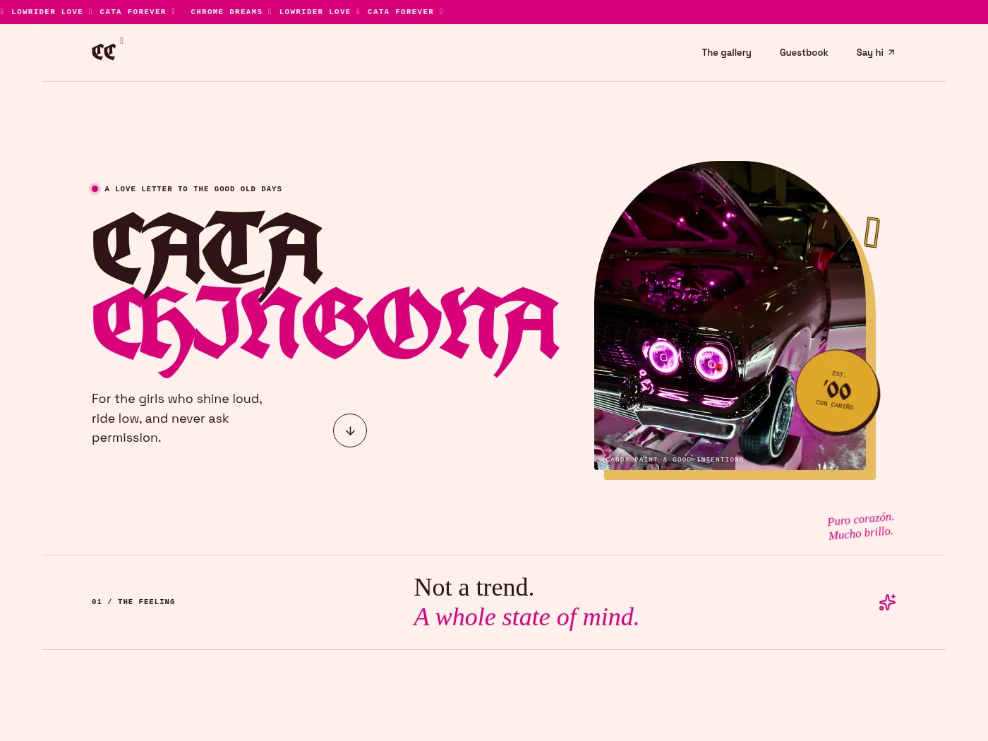 CATA CHINGONA 2000s Site