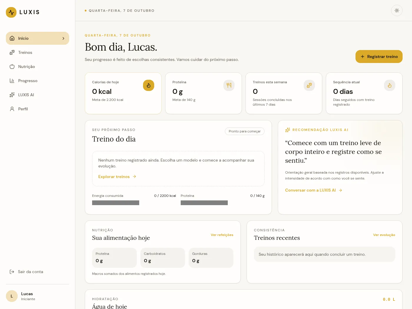 LUXIS Fitness AI App