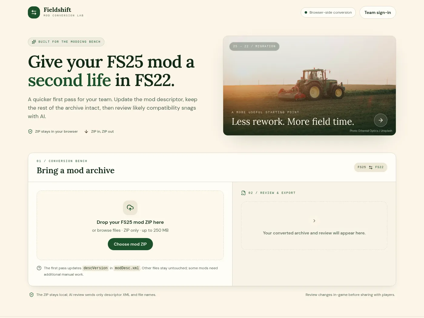 FS Mod Converter AI