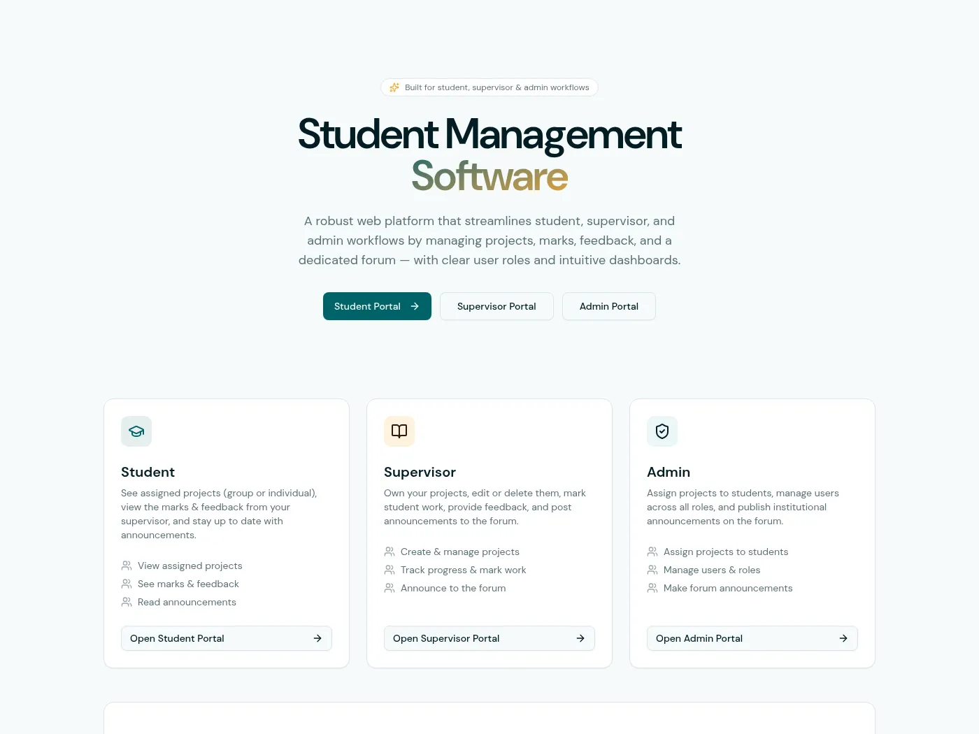 Student Management Software