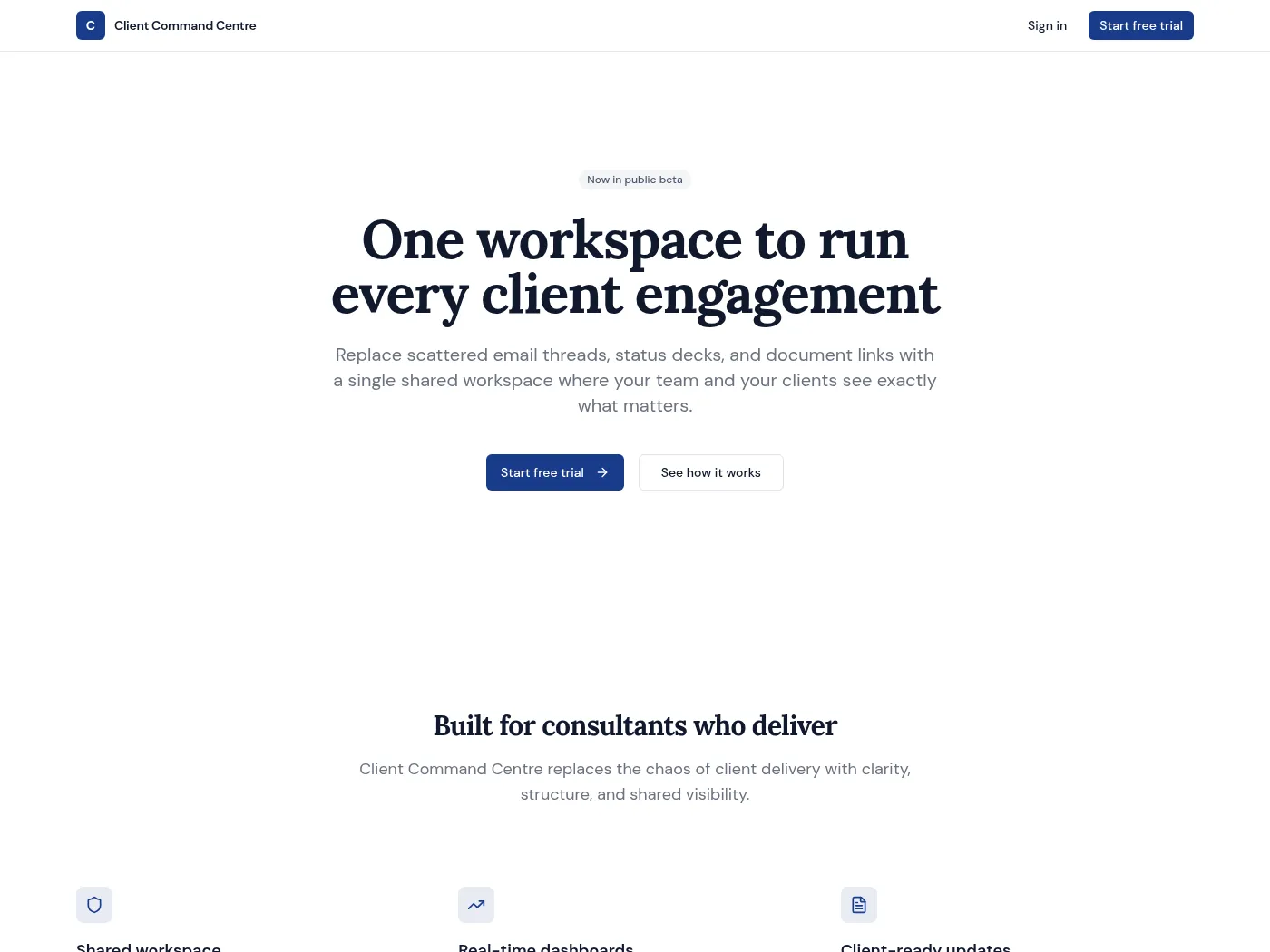 Client Command Centre