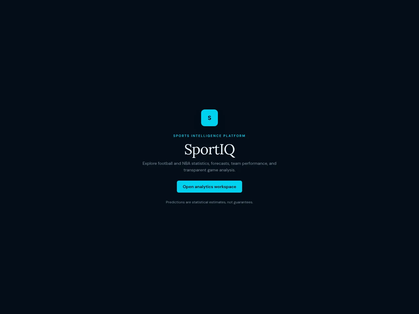 SportIQ Analytics Platform