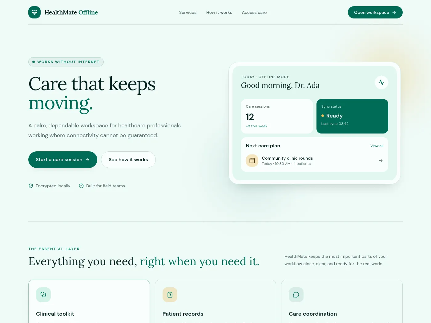 HealthMate Offline