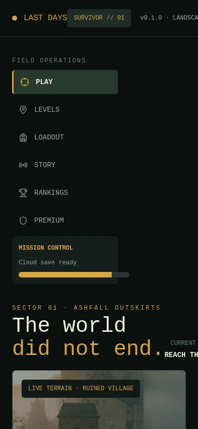 Last Days 3D Mobile Game
