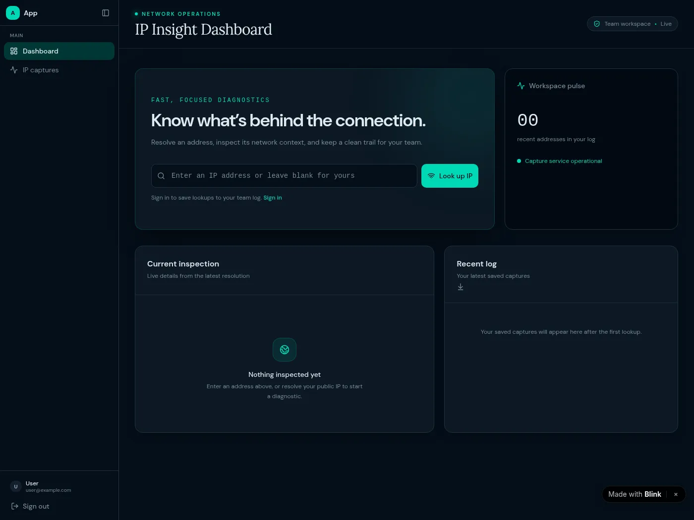 IP Insight Dashboard