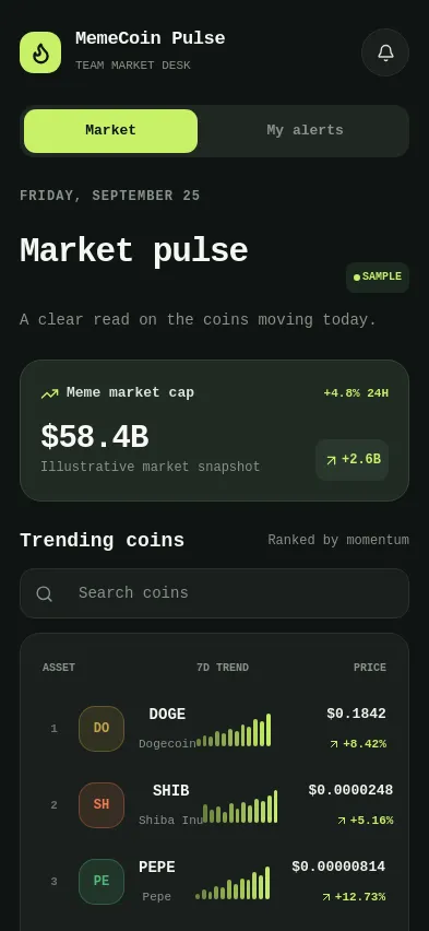 MemeCoin Pulse