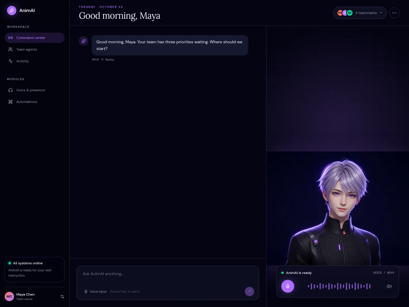 AnimAI Assistant