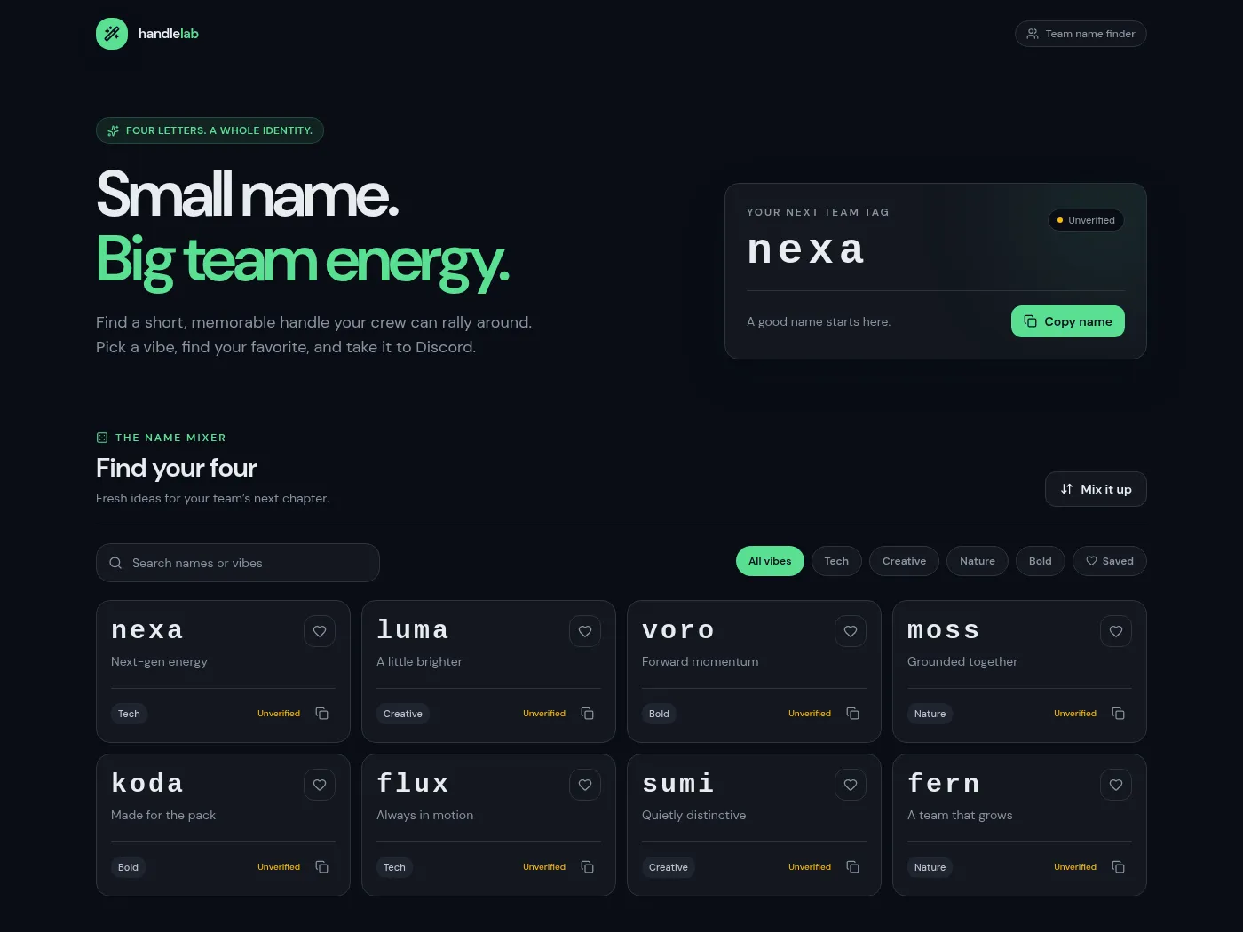 Discord Name Finder