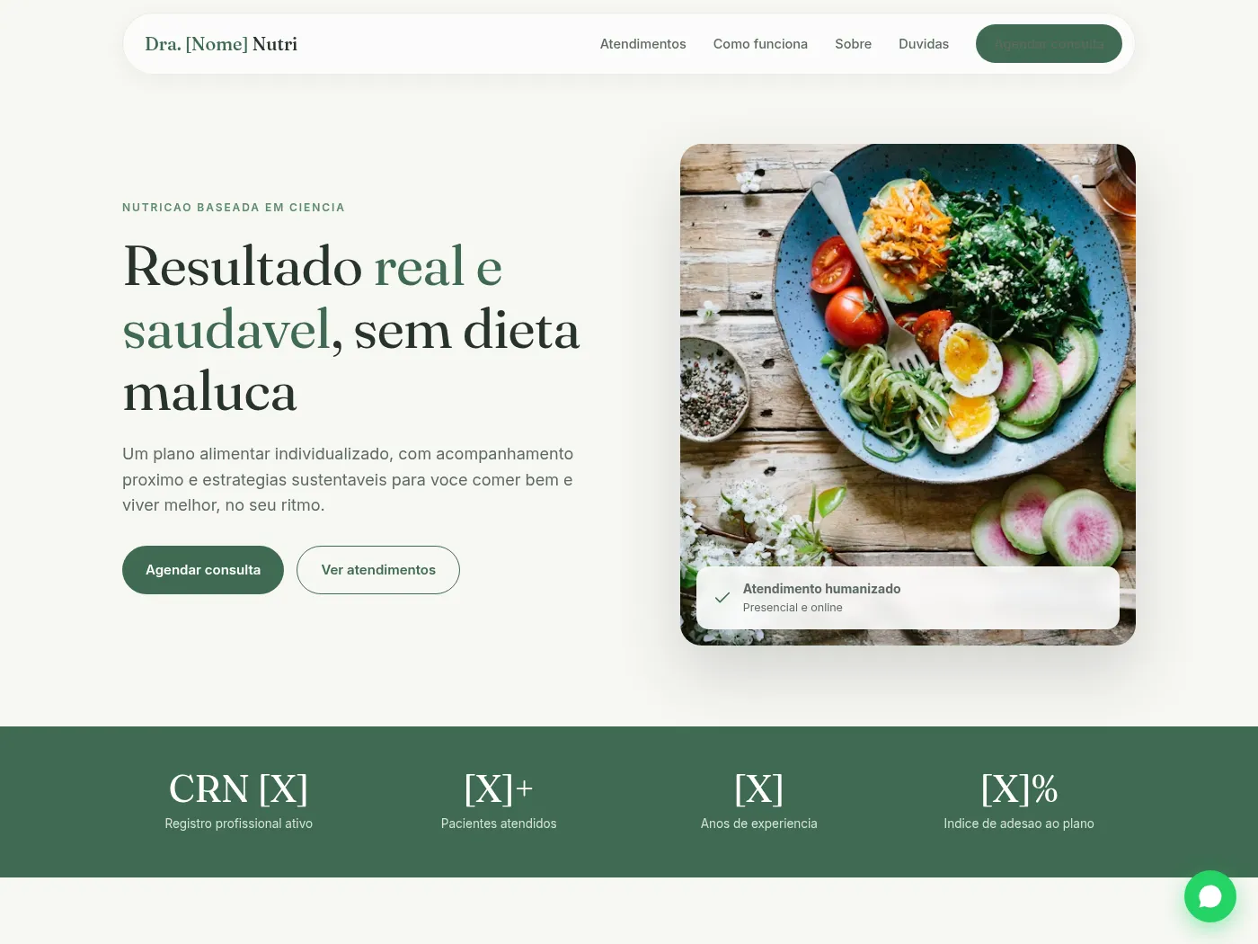 LP Nutricionista — TurboSaaS