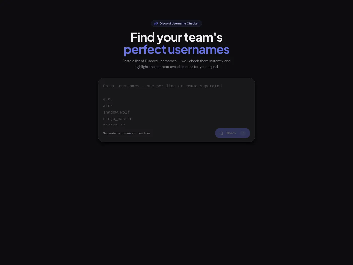 Discord Username Finder