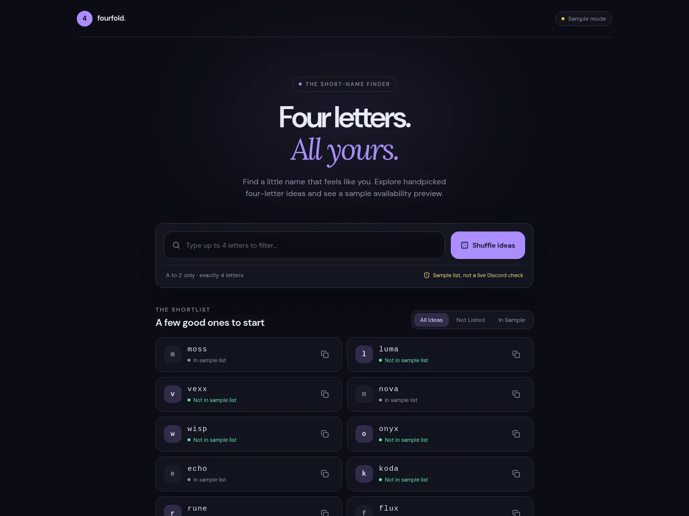 Discord Name Finder