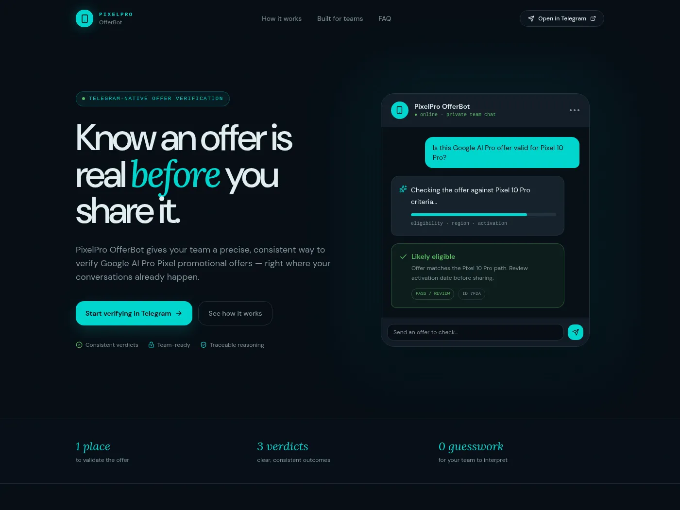 PixelPro OfferBot