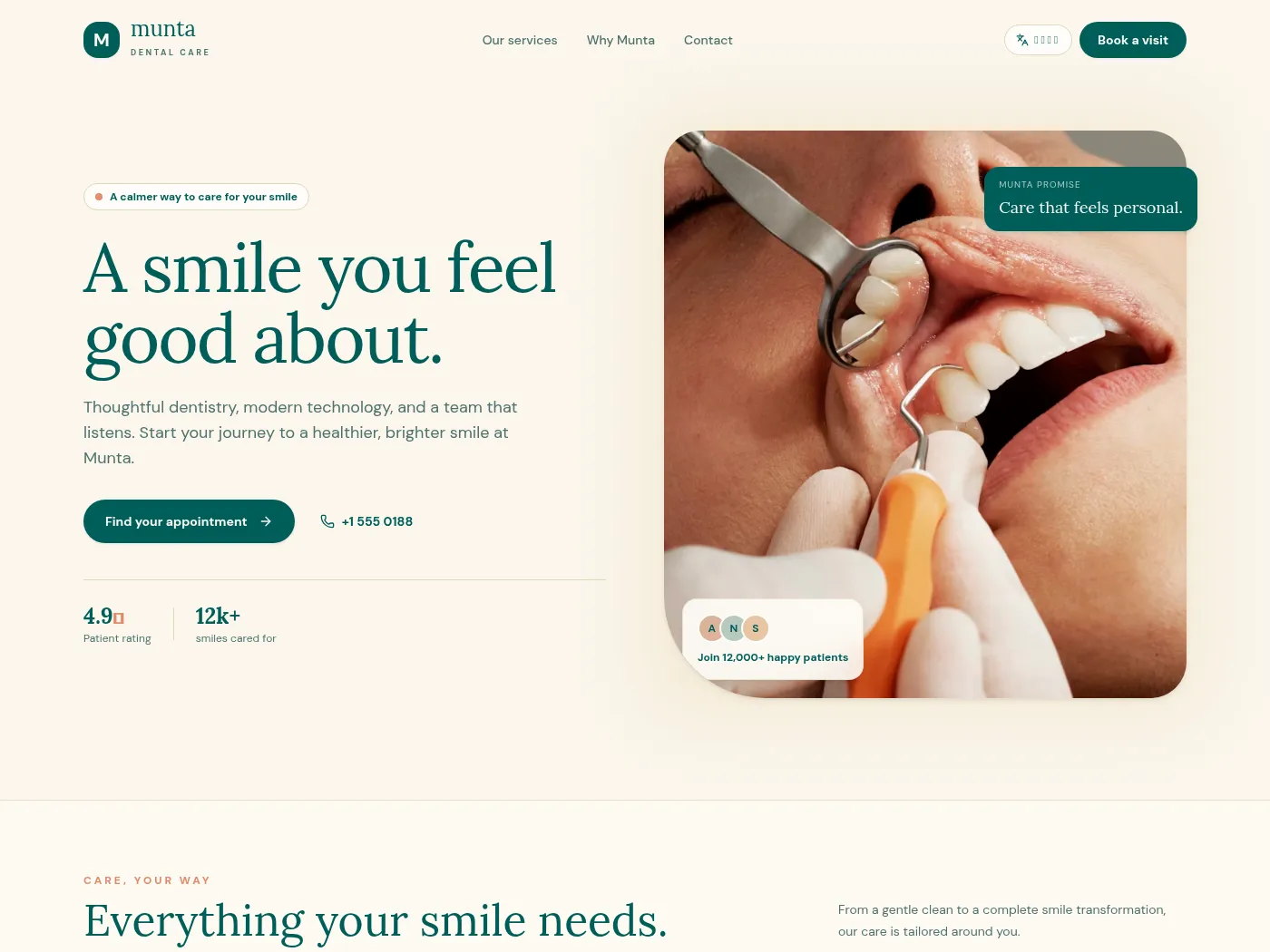 Munta Dental Booking