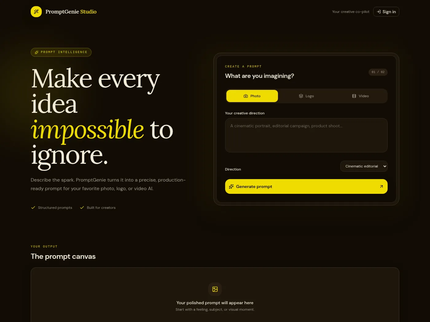 PromptGenie Studio