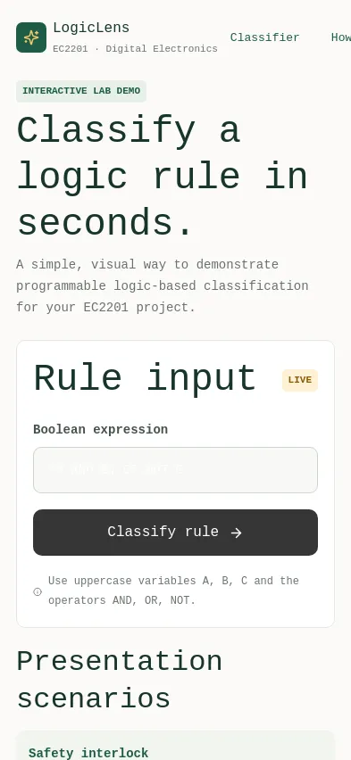 AI Logic Rule Classifier