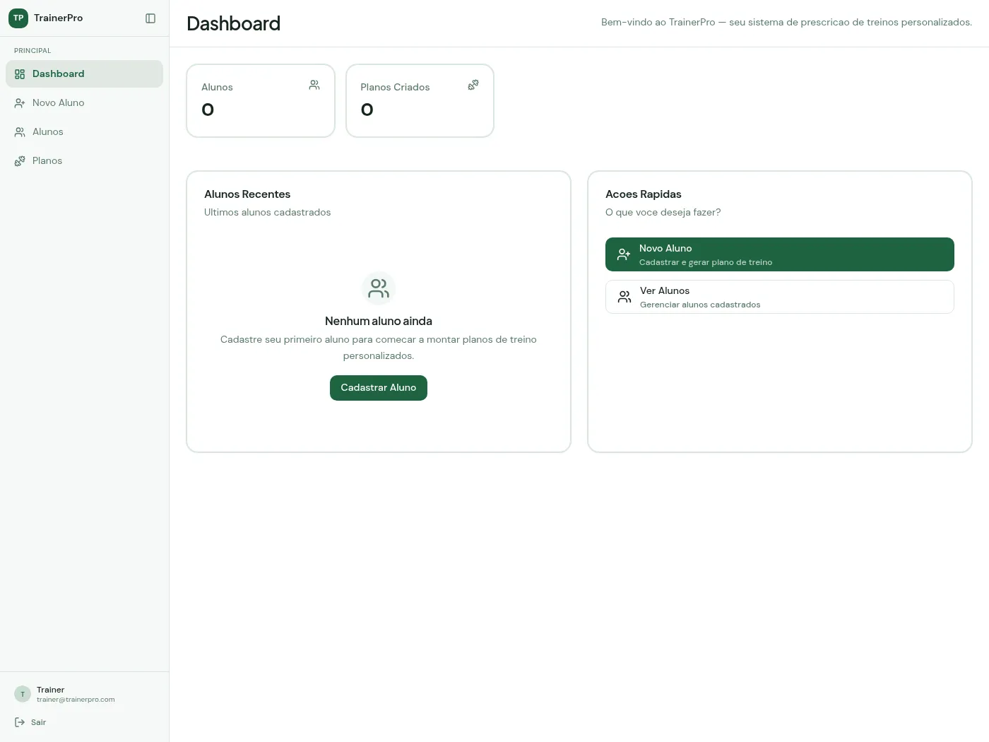 TrainerPro Platform
