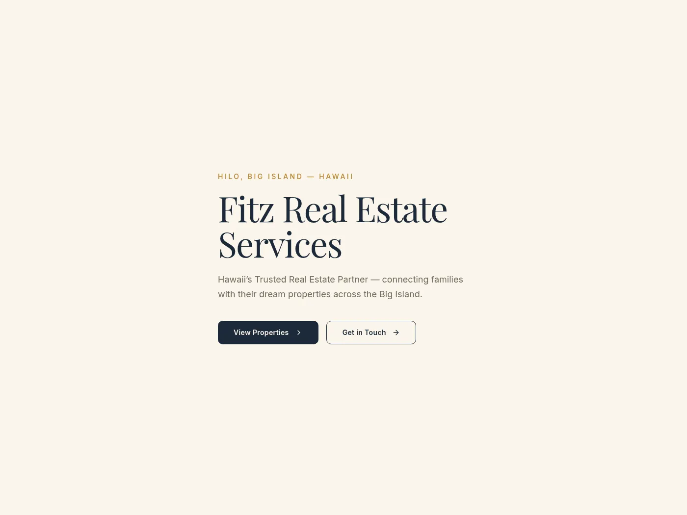 Fitz Real Estate Site
