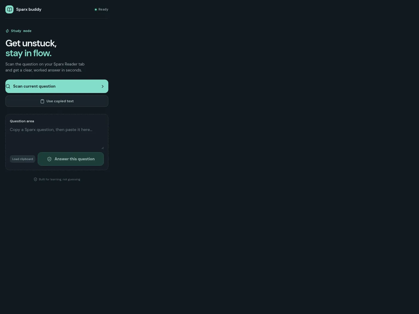 Sparx AI Answer Buddy