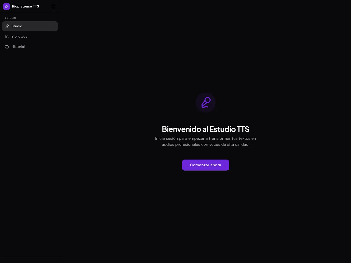 Rioplatense TTS Studio