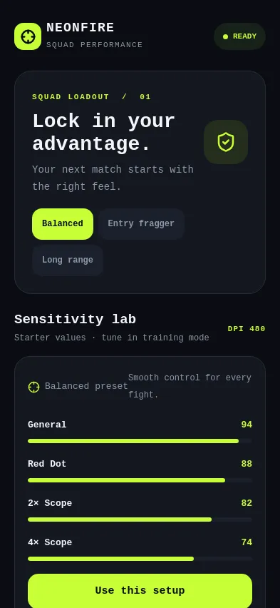NeonFire Game Booster
