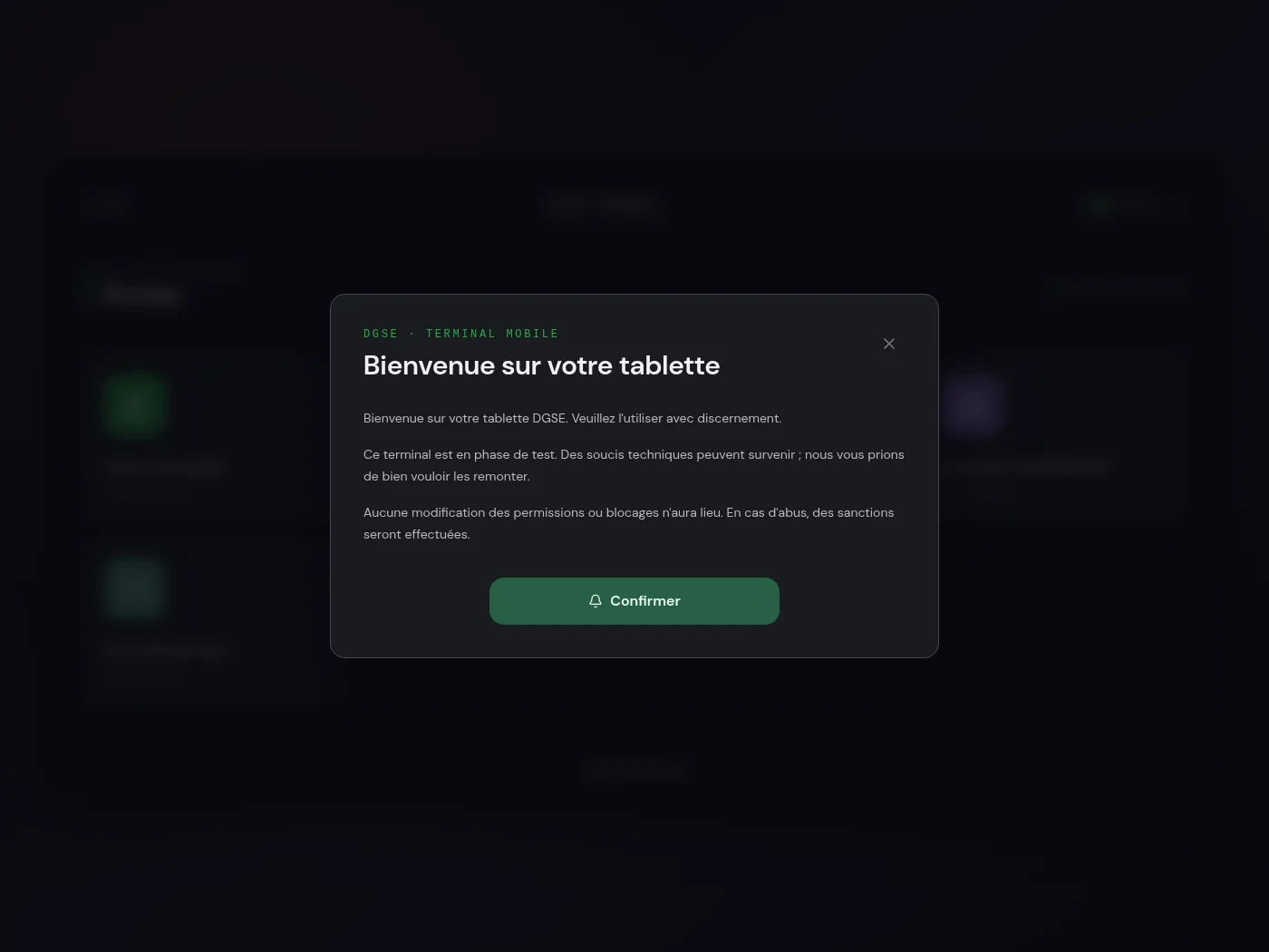 Tablette Control Redesign