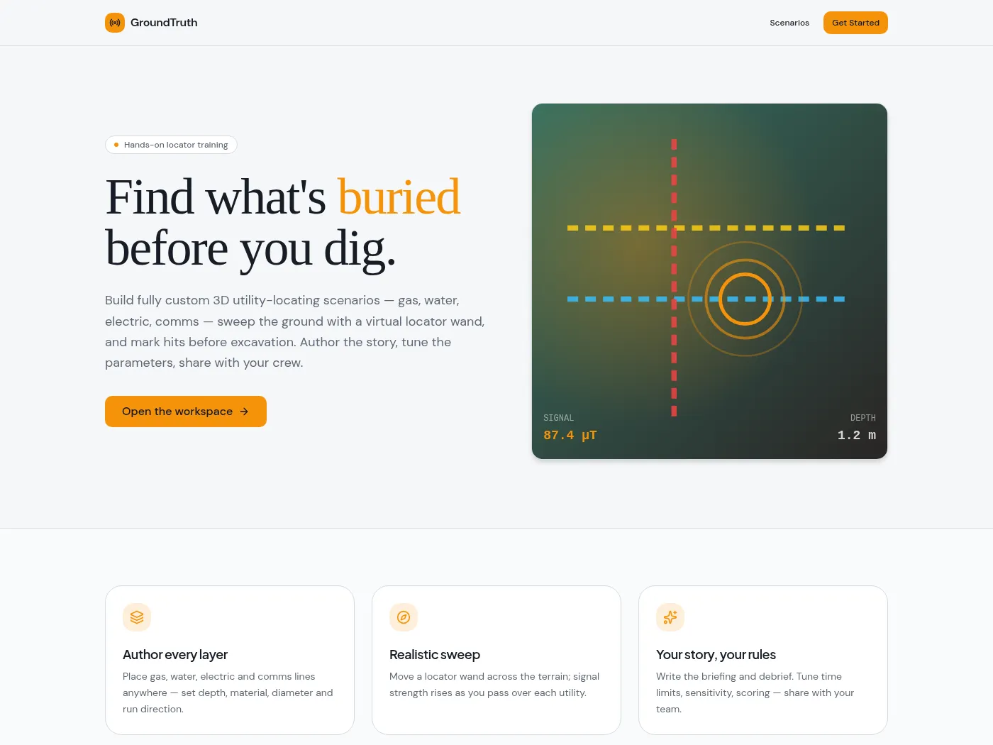 3D Utility Locator Game