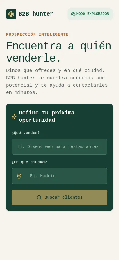 B2B Hunter Lead Finder