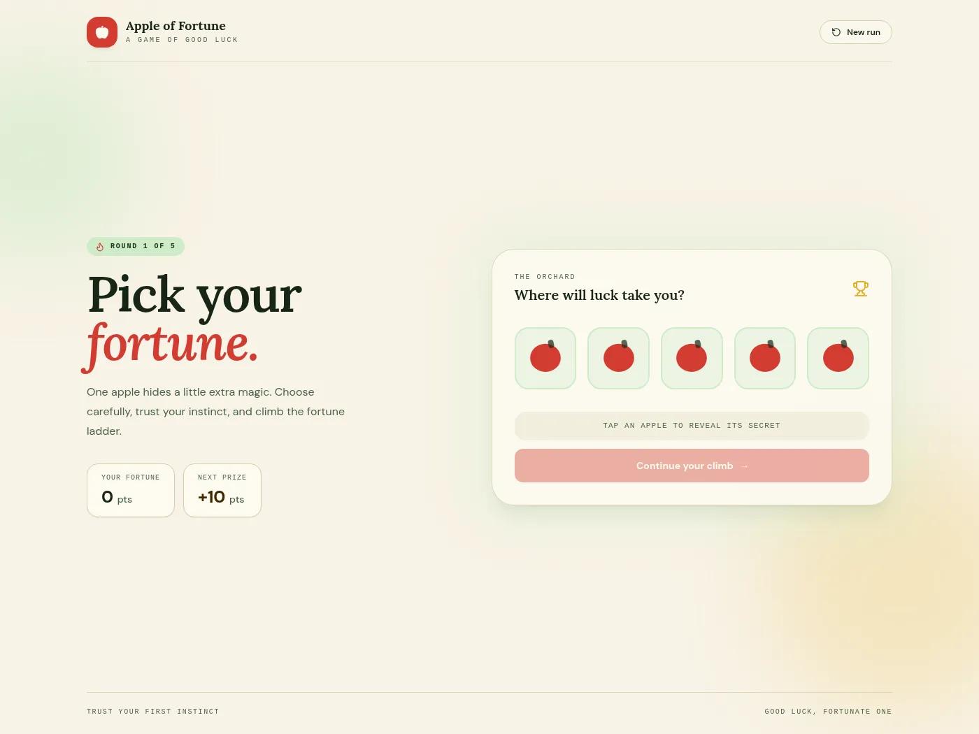 Apple of Fortune