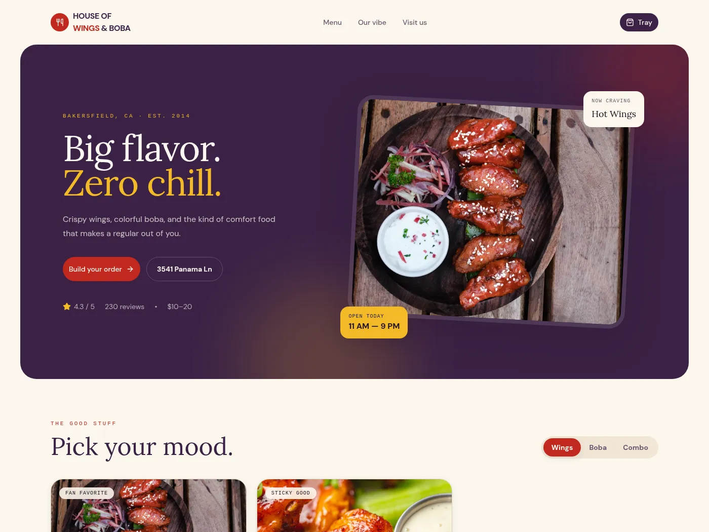 Wings & Boba Online