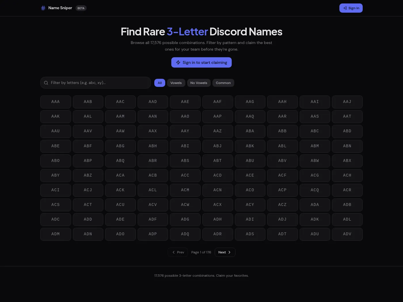 Discord Name Sniper