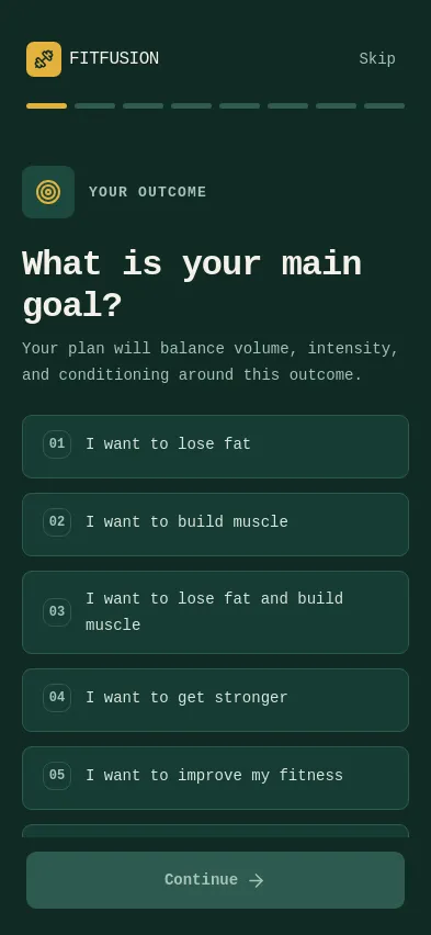 FitFusion Coach