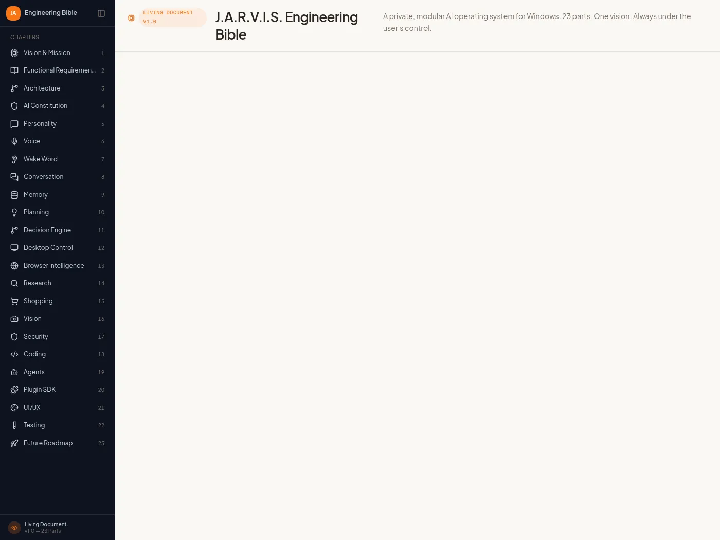 Jarvis Engineering Bible