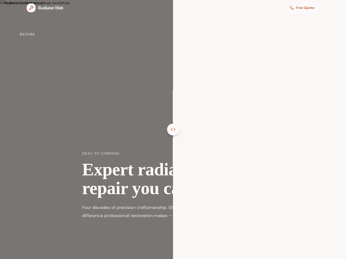 Radiator Repair Hub