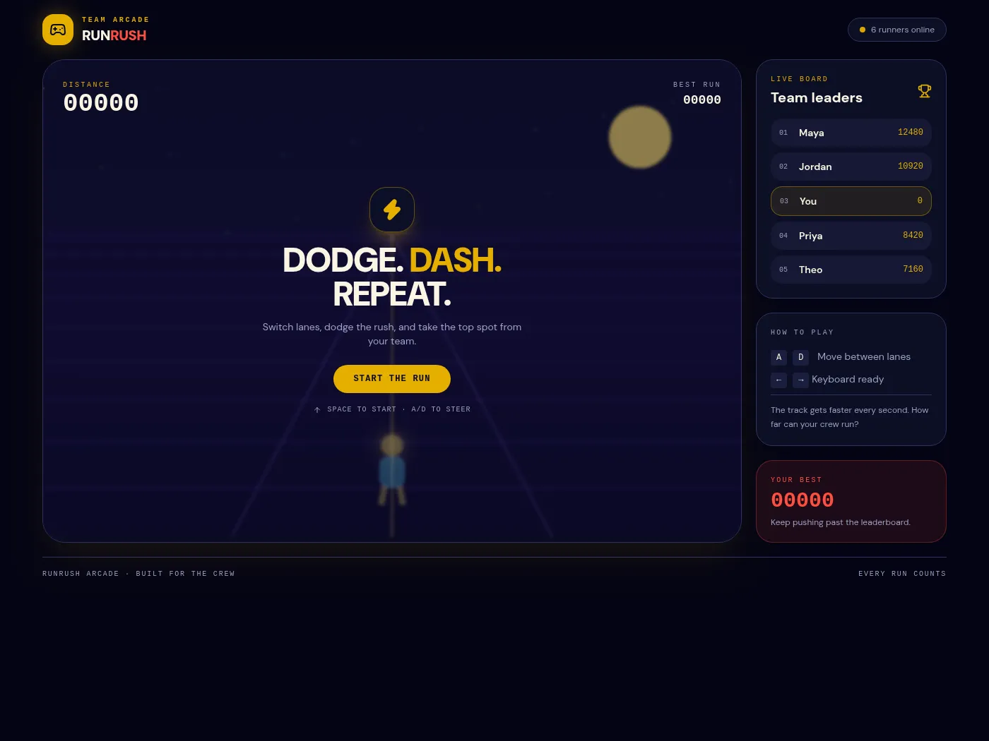 RunRush Arcade