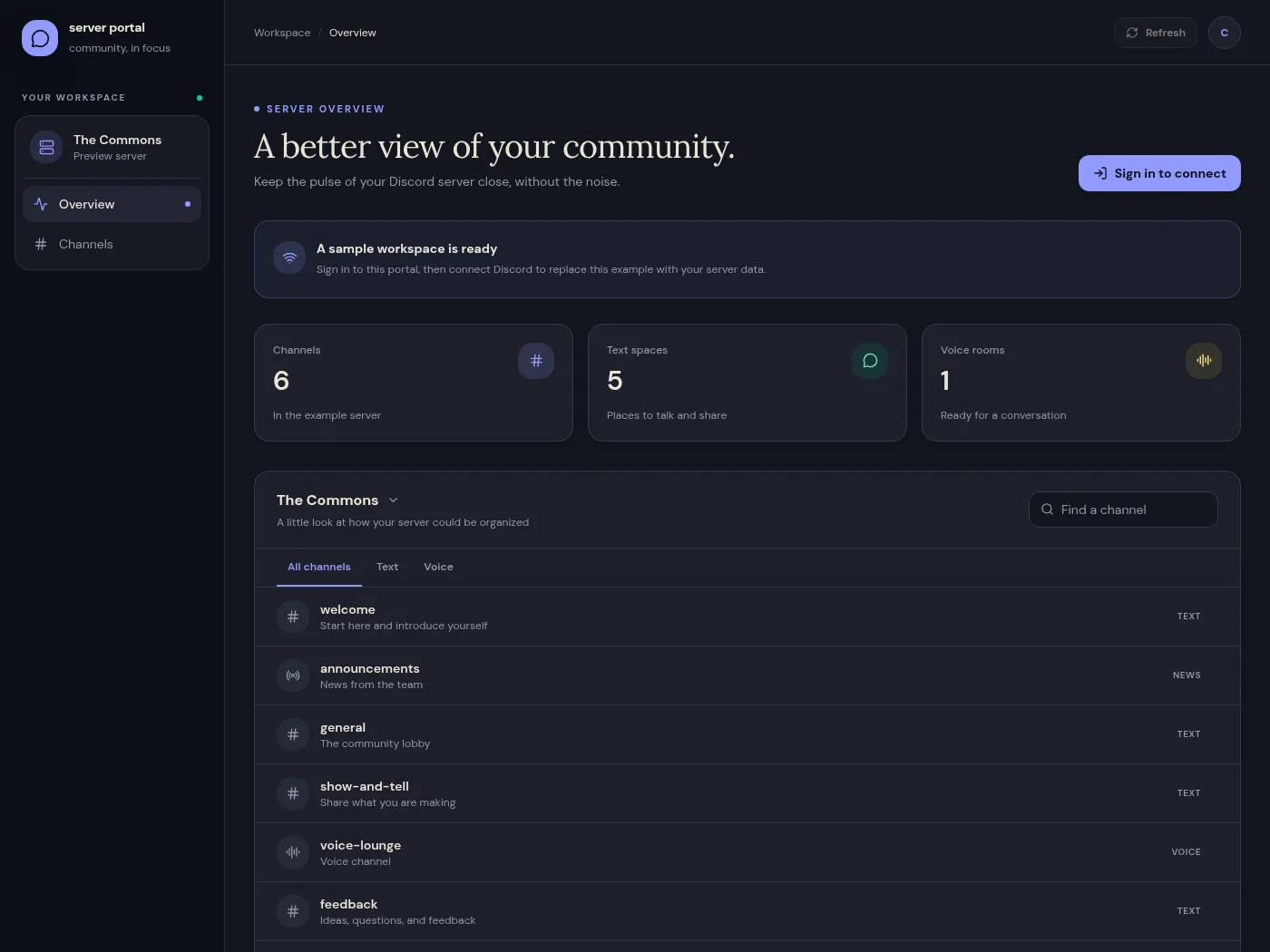 Discord Server Portal