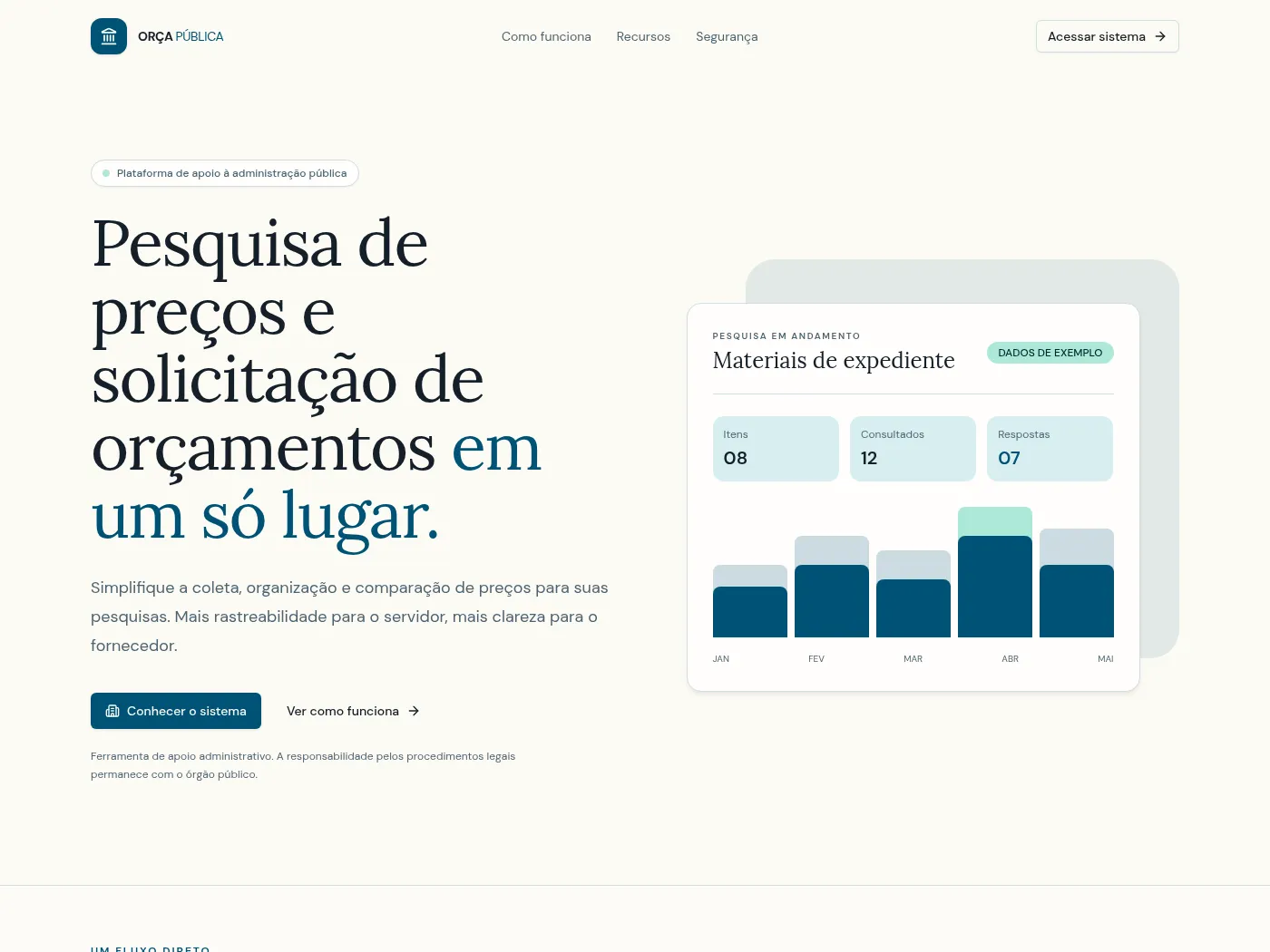Orça Pública Plataforma